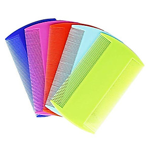 CDOFFICE 5 PCS Flea Lice Combs Grooming Fine Tooth Hair Combs for Dogs Cats