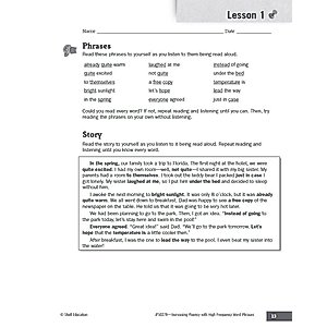 Increasing Fluency with High Frequency Word Phrases Grade 3 (Increasing Fluency Using High Frequency Word Phrases)