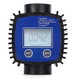Digital Display Meter, High Accuracy Water Flowmeter for 1in Internal Thread for Various Media