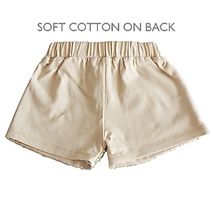 Messy Code Baby Girls Shorts Toddlers Short Sequin Pants Newborn Sparkle Shorts with Bow , Gold, XL(3-4Y)