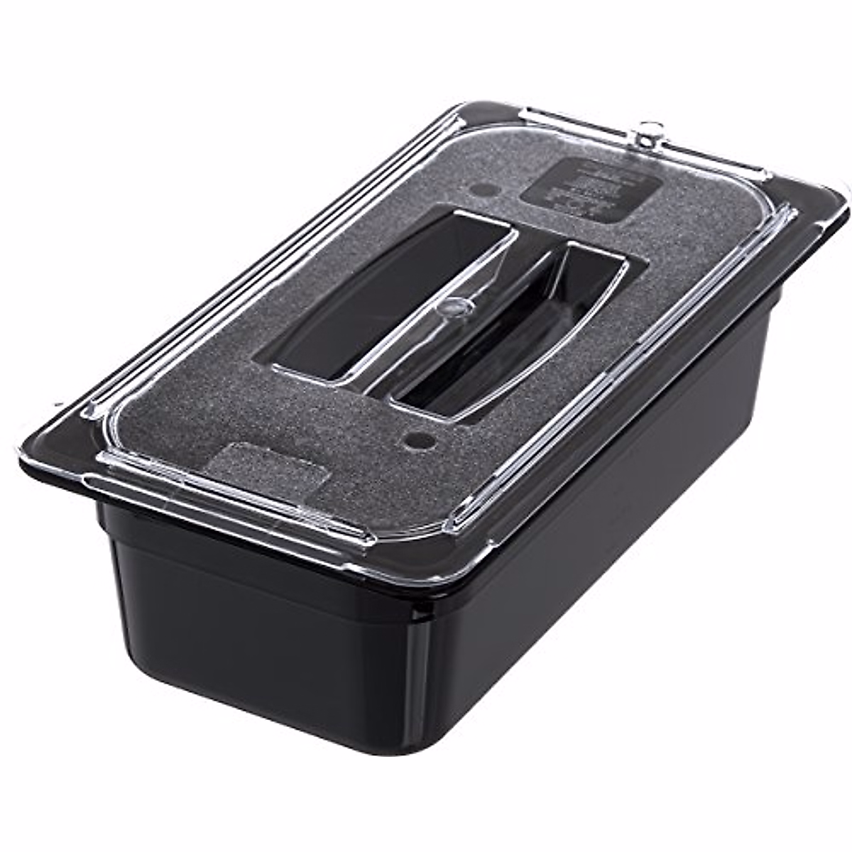 Carlisle FoodService Products 3066103 StorpPlus Third Size Food Pan, Polycarbonate, 4" Deep, Black