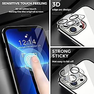 [2023 New Safety Lock+Camera Protector] Magnetic Case for iPhone 13 Pro Max,[100% Screen Sensitivity ][Anti-Peeping Screen Protector] Double Sided 9H Glass Privacy Case for iPhone 13 Pro Max