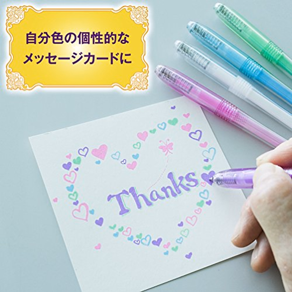 Sakura Knock Gel Ink Ballpoint Pen, Ball Sign Knock, 5 Pastel Color Assorted (GBR156-5B)