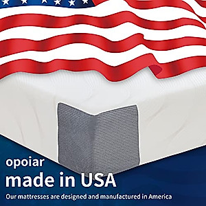 Opoiar King Mattress, 10 Inch Memory Foam Hybrid Spring Mattress in a Box King Size, Medium Firm Cooling Gel Infused Innerspring Mattress Made in USA,Pressure Relieving, Breathable Cover,CertiPUR-US