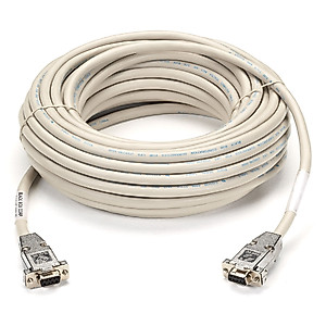 Black Box DB9 Serial Null-Modem Cable, DB9 Female/DB9 Female, 50-ft. (15.2-m)