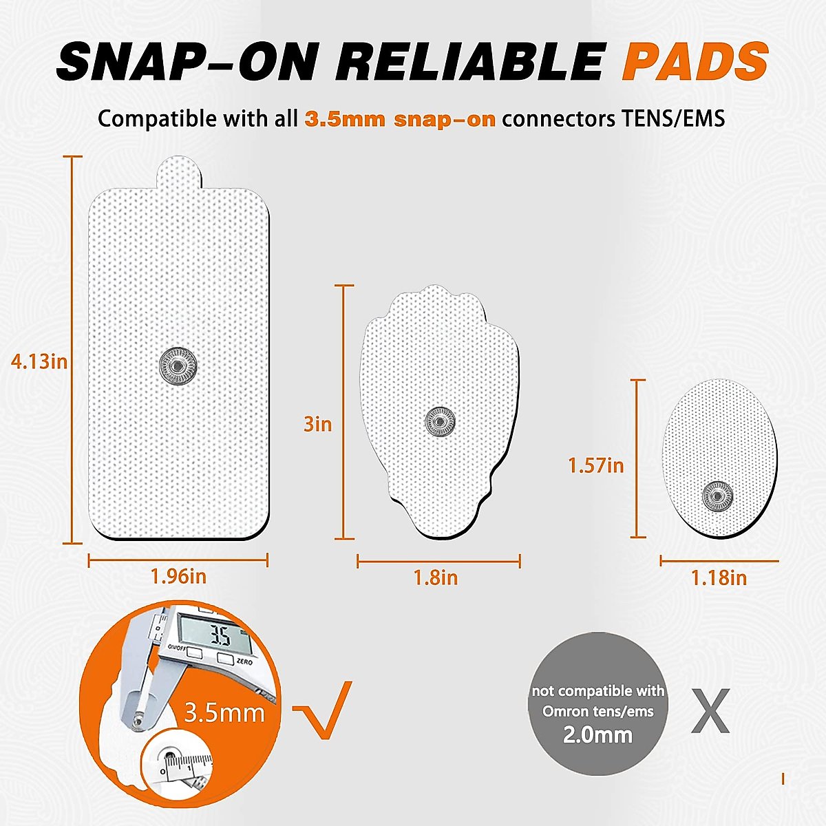 Tens Unit Replacement Pads Tens Pads Replacement Tens Unit Pads Replacement Tens Electrodes Tens Electrode Pads for Tens Unit Muscle Stimulator Pads 30PCS Compatible with Belifu Tens Unit Pads