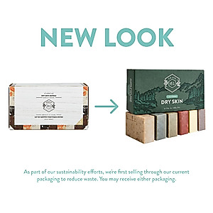 Crate 61 Organics, Handmade in Canada, Plant Based Cold Process Natural Bar Soap, With Premium Essential Oils, Pack of 6 (Dry Skin)