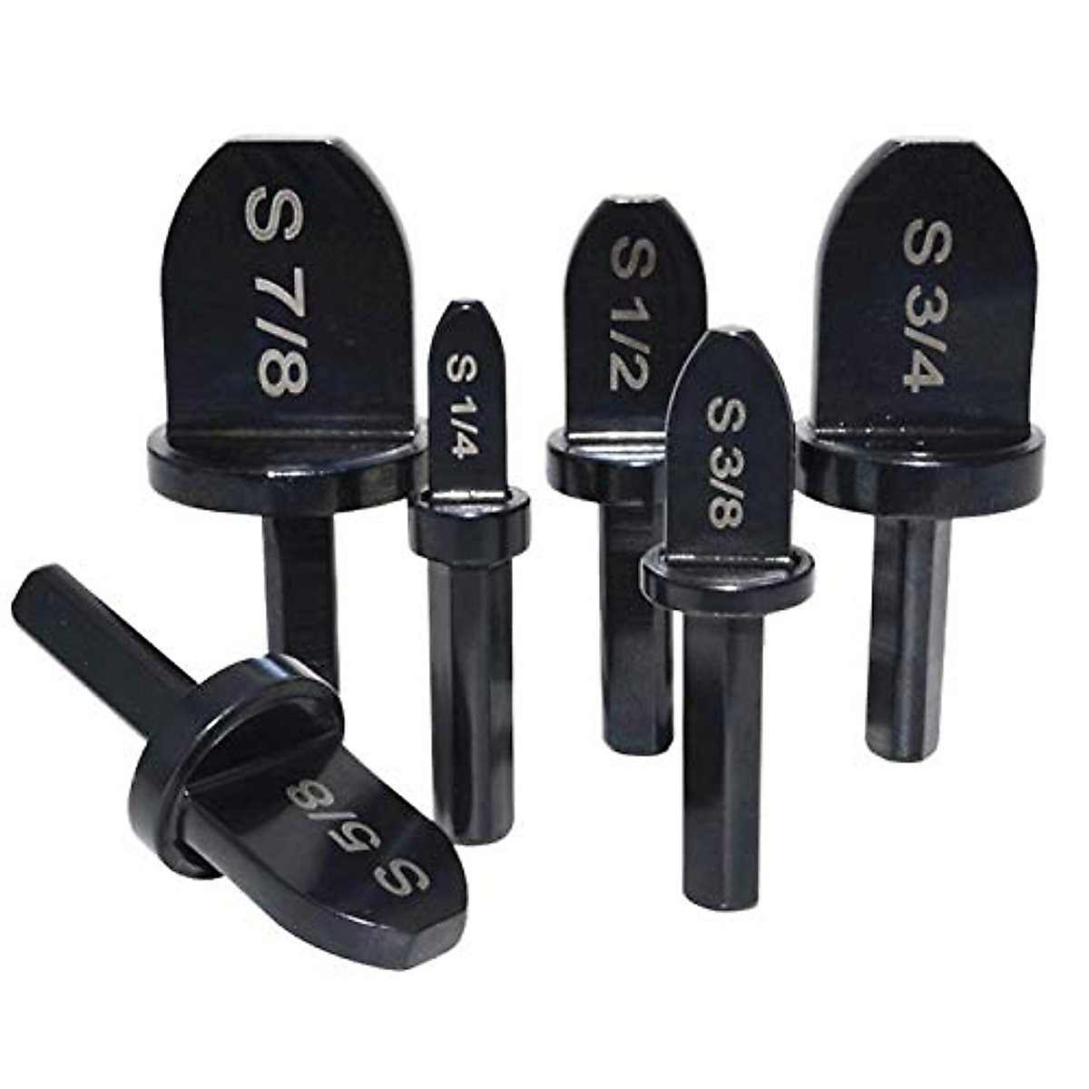 Swaging Tool Drill Bits, 6pcs Manual Copper Pipe Swaging Tool Drill Bit Set Portable Bearing Steel Repairing Set Include 7/8'', 3/4'', 5/8'', 1/2'', 3/8'', 1/4'' Bits