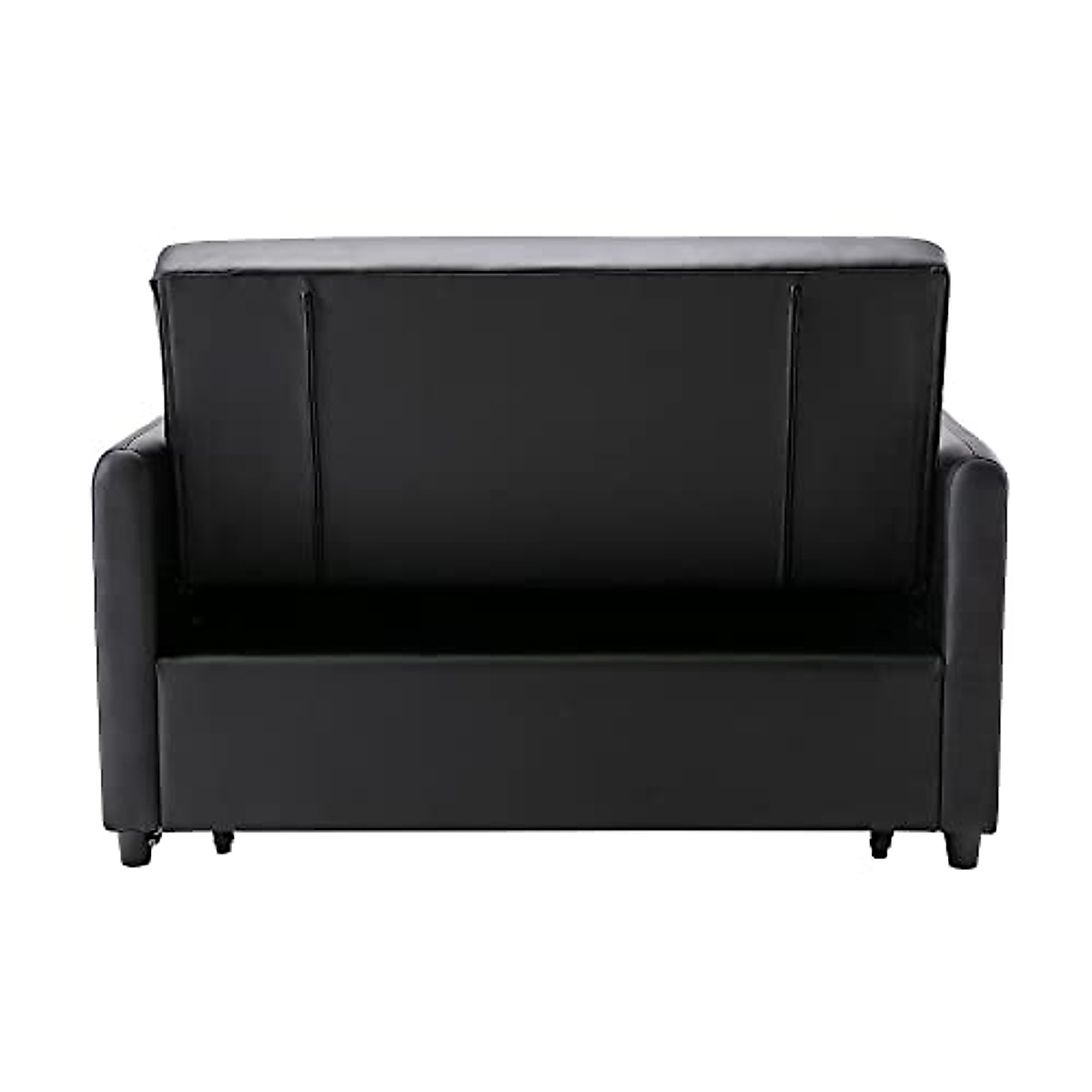 Eafurn Futon Loveseat Couch with Pull Out Bed,3-in-1 Multi-Functional Upholstery Convertible Sleeper Sofa Reclining Chaise Lounge with Adjustable Backrest, Sofacama for Living Room, Small Space