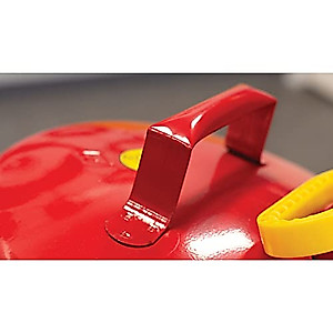 Eagle 5 Gallon Type I Red Safety Gas Can for Gasoline with Flame Arrester, Self-Closing Lid, and F-15 Funnel, Made in the USA, Galvanized Steel Flammable Storage Can, UI50FS