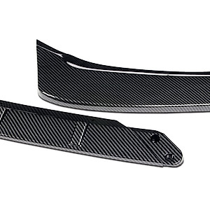 Q1-Tech Q1-TECH, Front Bumper Lip fit for compatible with 2017-2018 Ford FusionMondeo, Front Bumper Lip Spoiler Air Chin Body Kit Splitter Painted Glossy Black, (SPORT-Style)