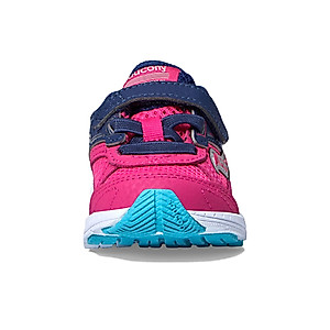 Saucony Cohesion 14 Alternative Closure Jr Sneaker, Pink/Navy, 10 US Unisex Little Kid