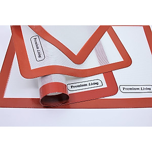 Silicone Baking mat, Half Sheet, 16.5" x 11" Reusable Liner, Non-Stick, Professional Grade