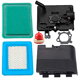 Jinerdony 795259 Air Cleaner Primer Base with 692298 Cover 491588S Air Filter Compatible with BS MTD Troy Bilt Lawn Mower