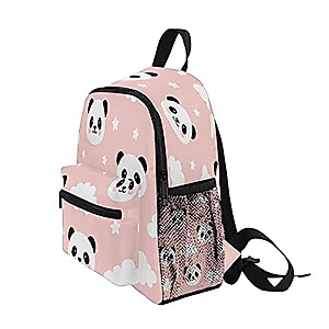 ALAZA Toddler Backpack for Boys Girls,Cute Panda Animal With Clouds Kids Backpack with Chest Clip Preschool Nursery Travel Toy Bag