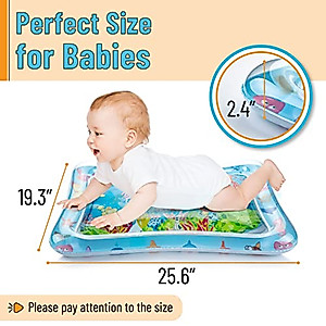 Mr. Pen- Inflatable Tummy Time Water Mat, Water Mat for Babies, Infant Water Mat, Baby Water Pad, Water Tummy Time Mat, Baby Water Mat Tummy Time, Baby Mat for Floor Tummy Time