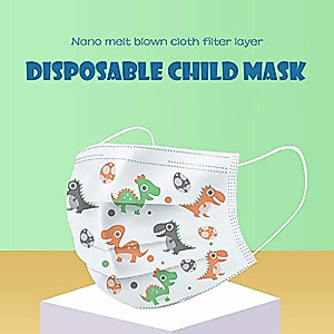 Anewoneson Kid Outdoor Dust Face Macks Disposable Health Protection Bandana 3Ply Ear Face Màsc 10-100PC