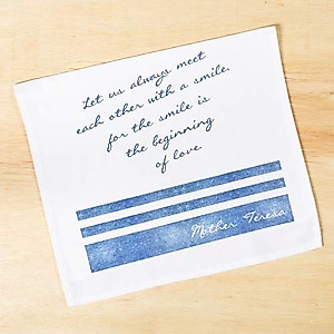 Message Brands Mother Teresa Smile Dish Towel