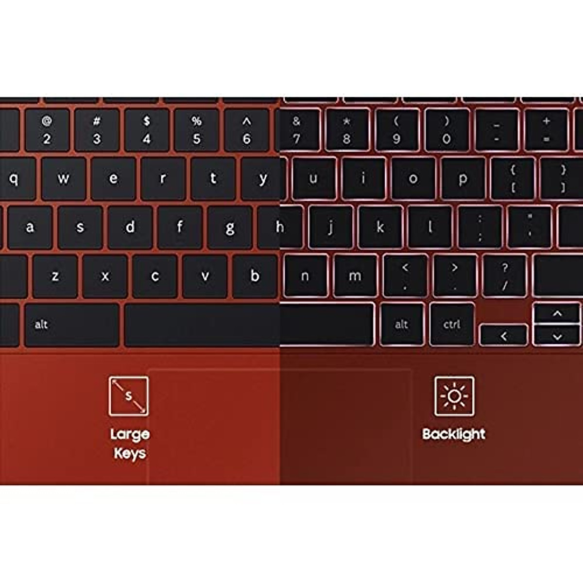 Samsung Galaxy Chromebook 2, 64GB, 4GB RAM, Fiesta Red (2021 Model) (Renewed)