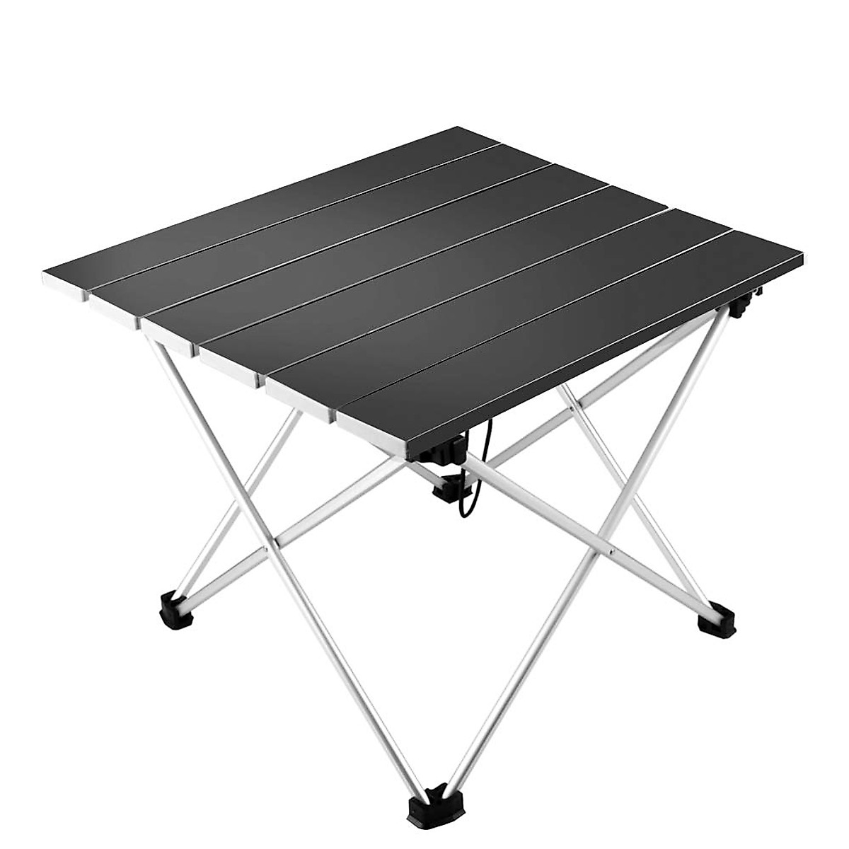 Outry Lightweight Aluminum Folding Table, Portable Camp Table, Outdoor Picnic Camping Backpacking Beach Patio Collapsible Foldable Table