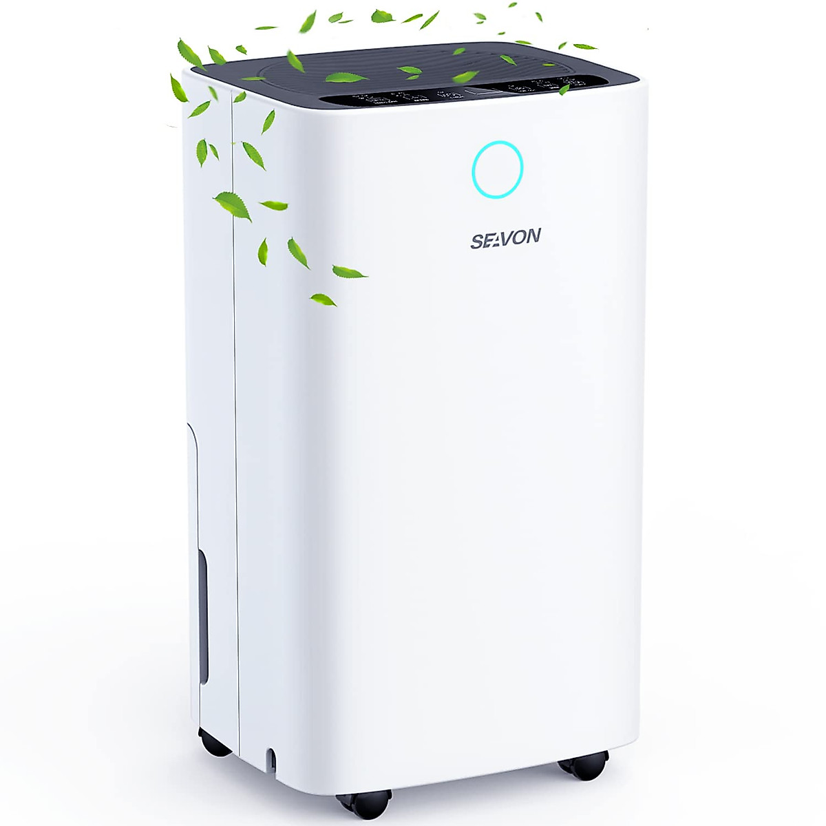 SEAVON 2,000 Sq. Ft Dehumidifiers with Pump for Home and Basements, with 2L Water Tank, Ideal for Bedroom, Bathroom, Intelligent Humidity Control, Continuous Drainage for Living Room/Closet