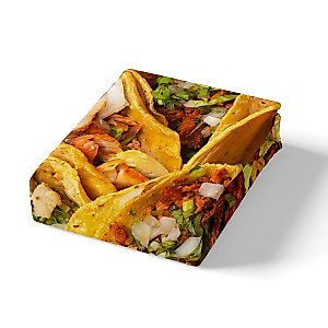 Taco Bed Sheets Set Full Size, Taco Food Sheet Set Realistic Food Sheets with Deep Pocket Fitted Sheet for Kids Boys Girls 3D Food Themed Bedding Set with 2 Pillow Case