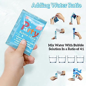 JIATELIN Bubble Concentrated Solution,Great As Bubble Solution for Bubble Machines,Bubble Guns,Bubble Gun Blower,Bubble Wands,Bubble Refills.Non Toxic Bubbles.
