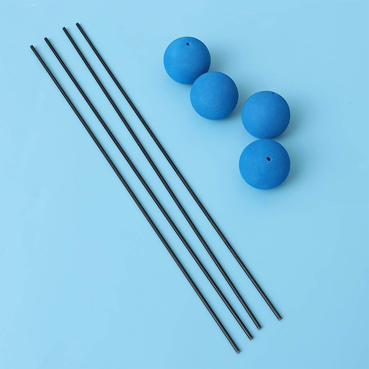 NUOBESTY Landing Training Gear Landing Training Kit RC Helicopter Sponge Balls for RC Helicopter (Blue)