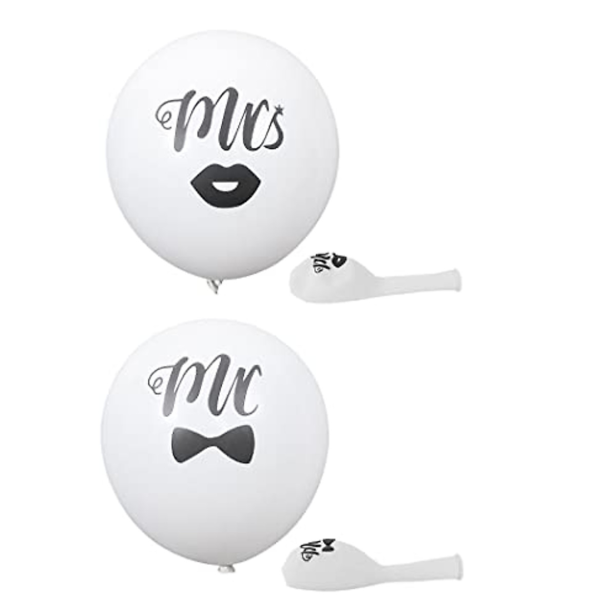 Borsgye 33PCS Just Married Banner Mr and Mrs Wooden Signs Letter Deco Set Printed Balloons Glitter Latex Balloons Gold Cake Toppers Reception Sign Garland for Table Bridal Decorations Supplies