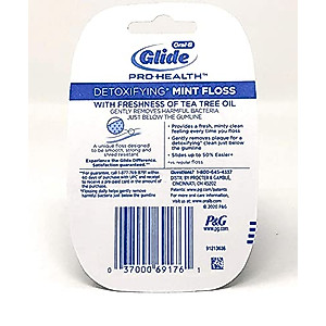 Oral-B Glide Mint Dental Floss with The Freshness of Tea Tree Oil 40m (Pack of 6)