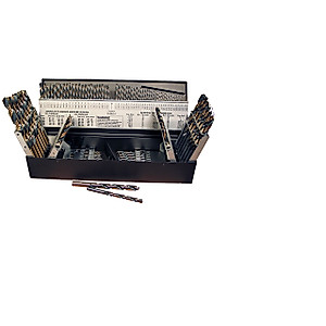 Viking Drill and Tool by Norseman 93840 SP-115 Type 240-UB 135 Degree Split Point Magnum Super Premium Jobber Drill Set (115 Piece)