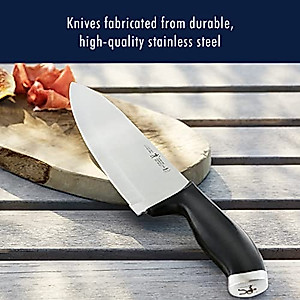 HENCKELS Silvercap Razor-Sharp 14-Piece Knife Set, Chef Knife, Paring Knife, Utility Knife, Bread Knife, Steak Knife, German Engineered Informed by 100+ Years of Mastery