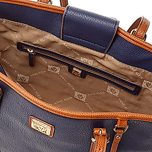 Anne Klein Womens Classic Ak Perfect tote, Distant Mountain/ Brownie, One Size US