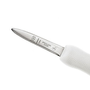 Mercer Culinary Boston Style Oyster Knife with Poly Handle, 3 Inch, White