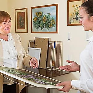 72 Pairs Picture Hanging Strips Heavy Duty, Poster Strips, No Damage Wall Hangers Without Nails, Water Resistant Wall Sticky for Hanging, Wall Adhesive Strips Tape (Mixed Sizes)