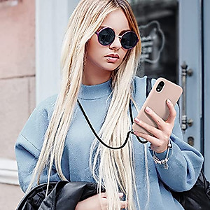 kwmobile Crossbody Case Compatible with Apple iPhone XR Case - TPU Silicone Cover with Strap - Lavender