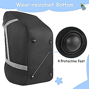 YOREPEK Car Seat Travel Bag Compatible with UPPAbaby MESA, Cybex Aton 2, Padded Infant Airport Gate Check Bag, Durable Carseat Airplane Bag with Easy Carry Handle and Protective Bumper Feet