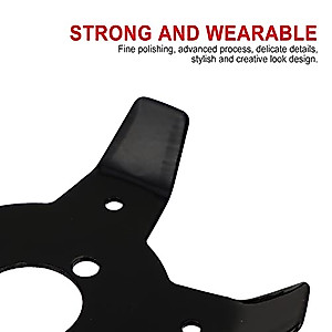 VILLCASE 1 set Tool Trimmers Home Steel Parts Weeding Mower Cutting Accessories Lawn Mowing Replacement Razors Head Brushcutter Garden Machine Plate Weeder Grass Blades Farm Cutter Brush