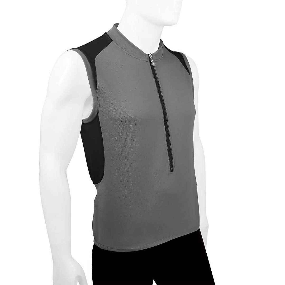 AERO|TECH|DESIGNS | Men's PRO Sleeveless Cycling Jersey | Large | Charcoal