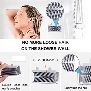 Hair Catcher,Shower Bathroom Hair Catcher,Shower Drain Hair Catcher,Hair Collector for Shower Wall for Collecting Hair Shower Hair Holder on Wall