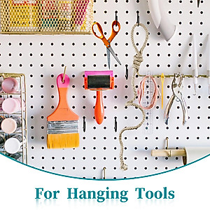 Mozeat Lens 60 PCS S Hooks for Hanging 1 Inch Metal Hanging Hooks Mini S Hooks S Shaped Iron Wire Hook Hanger for Hanging Jewelry Small Kitchenware Potted Plants, Black