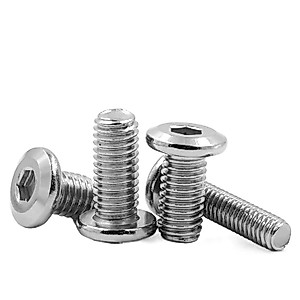 CHANWA 10pcs 304 Stainless Steel Furniture Head Hexagon Socket Screws, Beveled Flat Head Hexagon Socket Screws, chamfered Hexagon Socket Screws Hexagon Socket Screws (Size : M5*12)