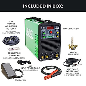 2021 Everlast PowerTIG 185DV Inverter Dual Voltage with Pedal Package