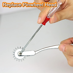 Wartenburg Neuro Pinwheel Stainless Steel Diagnostic Instrument Pinwheel Pin Wheel Gear Roller Rolling for Testing Nerve Sensitivity. 1 Round
