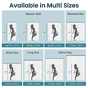 Titanker Clear Shower Curtain Liner, 72 x 72 Plastic Shower Liner Lightweight PEVA Shower Curtain Liner for Bathroom, Waterproof Shower Liner with Magnets and Rustproof Grommet Holes