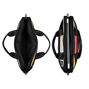 Cute Animal Dogs Laptop Computer Bag Waterproof Shoulder Messenger Bag 13-15 inch Durable Laptop Tote Bag with Shoulder Strap Handle Lightweight Crossbody Briefcase