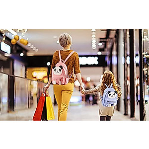 Cute Backpack Purse for Girls Women Animal Panda Mini Bag Leather Backpacks