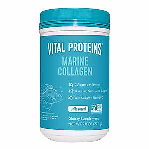 Vital Proteins Collagen Peptides Powder Unflavored 9.33 OZ+Marine Collagen