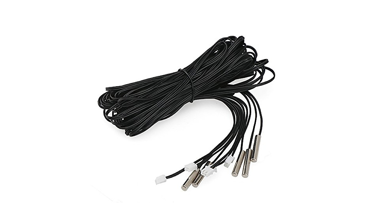 DROK 10K Waterproof Temperature Sensor Probe - 5pcs