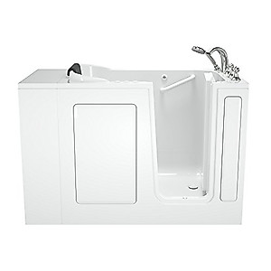 American Standard 2848.109.CRW Gelcoat Whirlpool and Air Spa 28"x48" Right Side Door Walk-In Bathtub in White